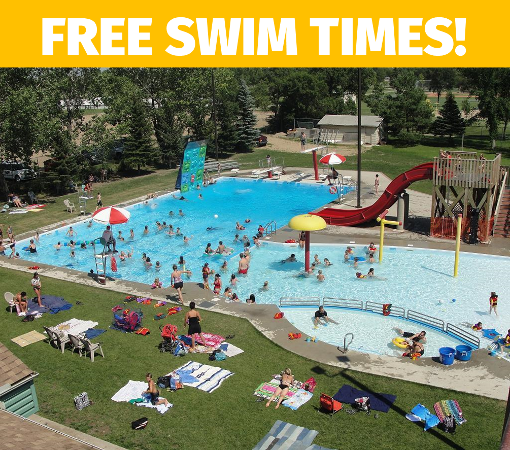 Free Swim Times in July & August! - Weyburn, Saskatchewan